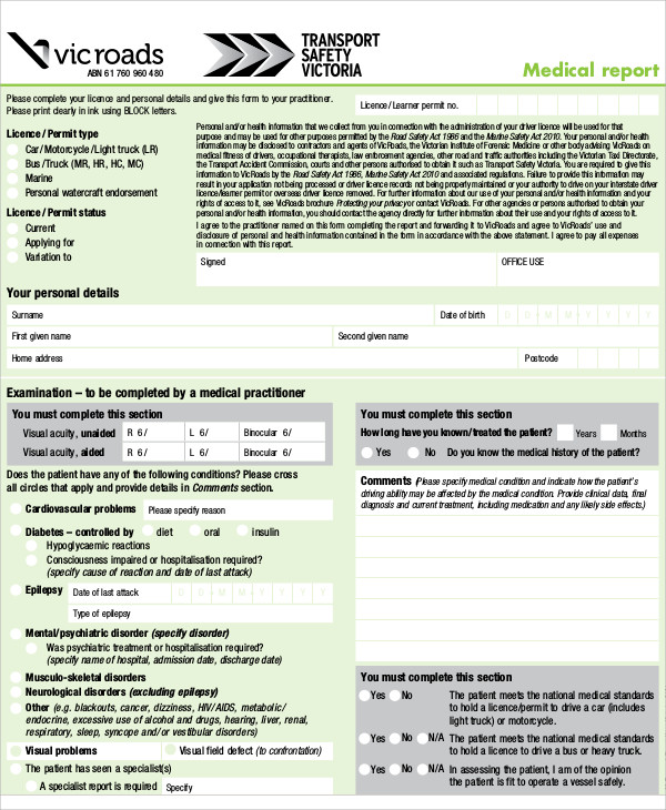 16+ Medical Report Templates - Free Sample, Example Format Download