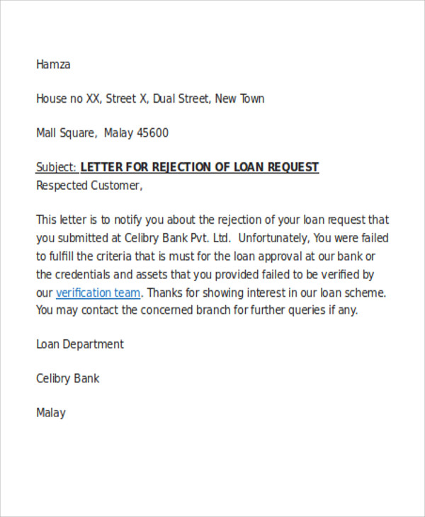 36+ Rejection Letter PDF