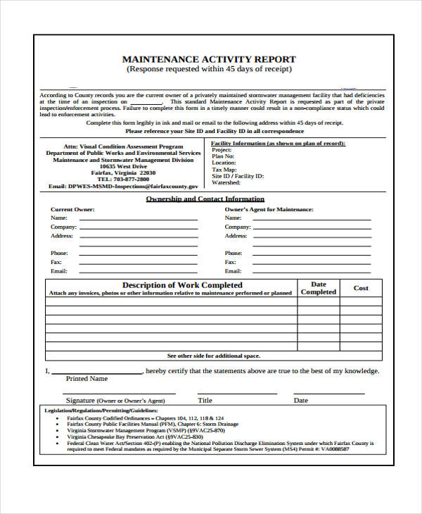 23+ Activity Report Templates- Free Word, PDF Format Download