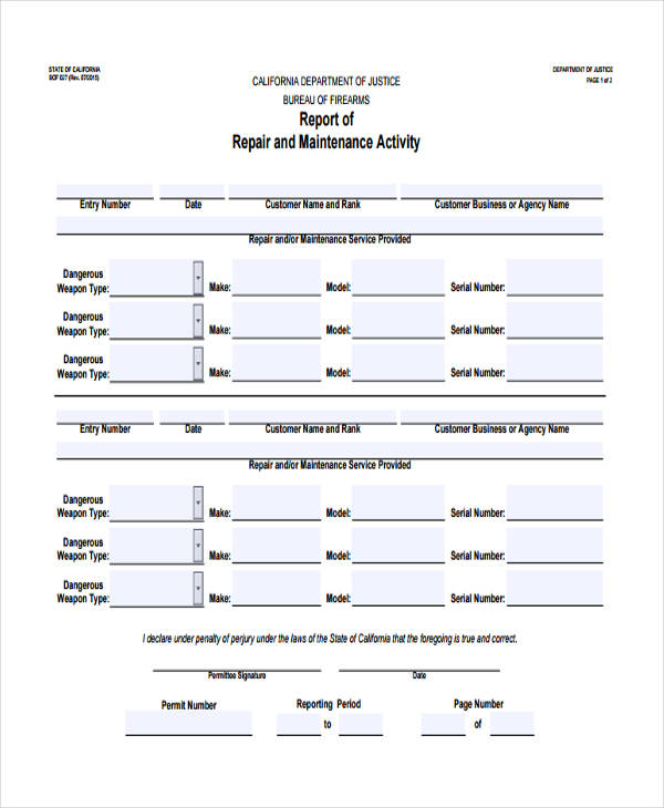 19+ Service Report Templates - Free Sample, Example Format Download PDF ...