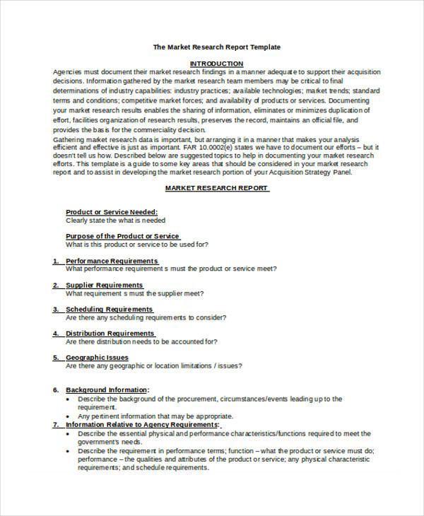 26+ Research Report Templates - Word, PDF