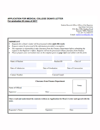 20+ Sample College Application Letters - PDF, DOC