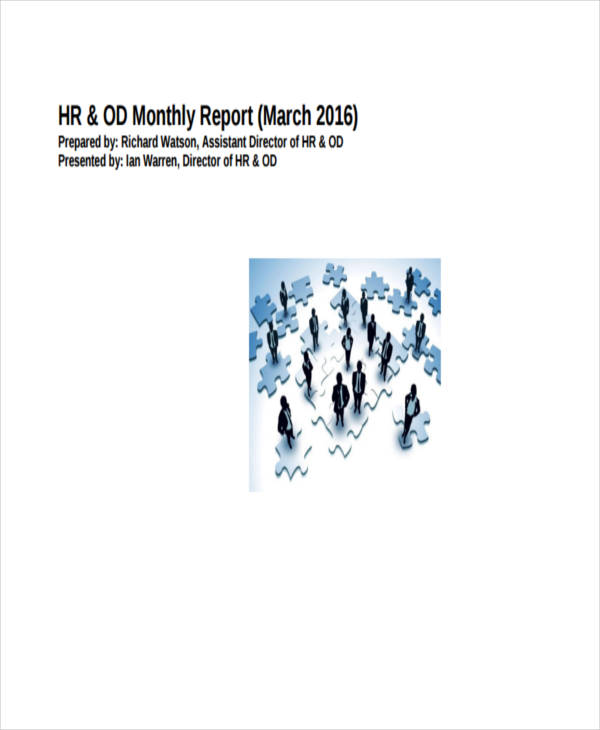 19+ FREE Sample HR Report Templates - PDF, Word