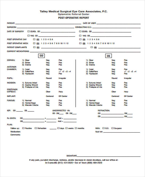 9+ Operative Report Templates - Free Sample, Example Format Download