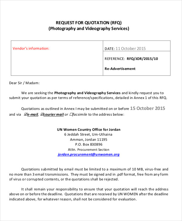 9+ Photography Quotation Formats - AI, PSD, Google docs