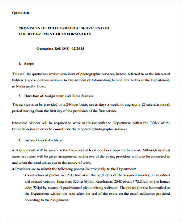 40+ Quotation Formats in PDF