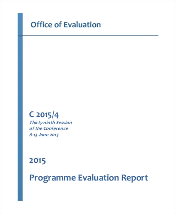 13+ Evaluation Report Templates- PDF, Word, Apple Pages