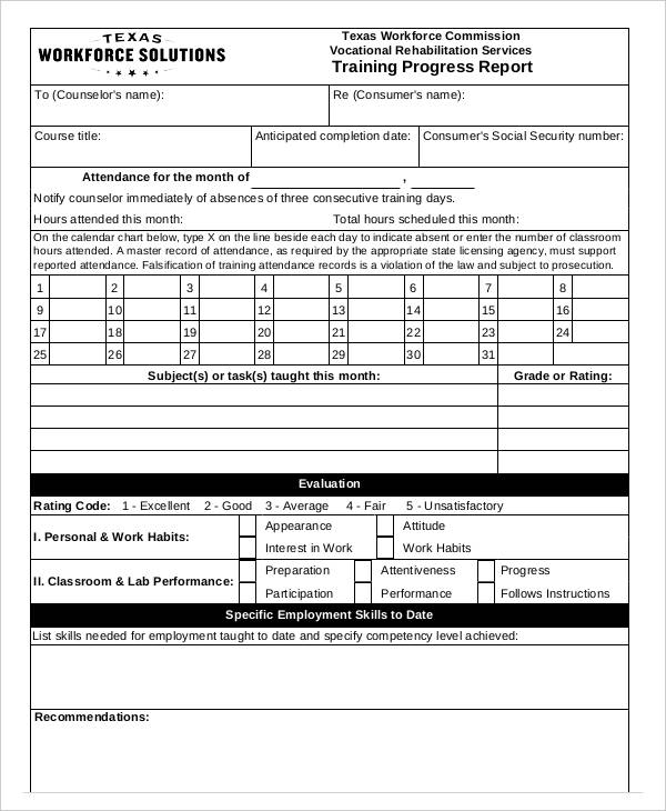 27+ Training Report Template - Word, PDF