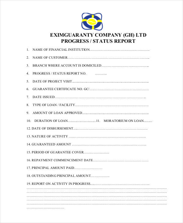 15+ Progress Report Templates- Word, PDF, Pages