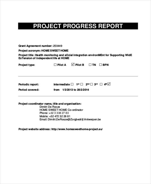 15+ Progress Report Templates- Word, PDF, Pages