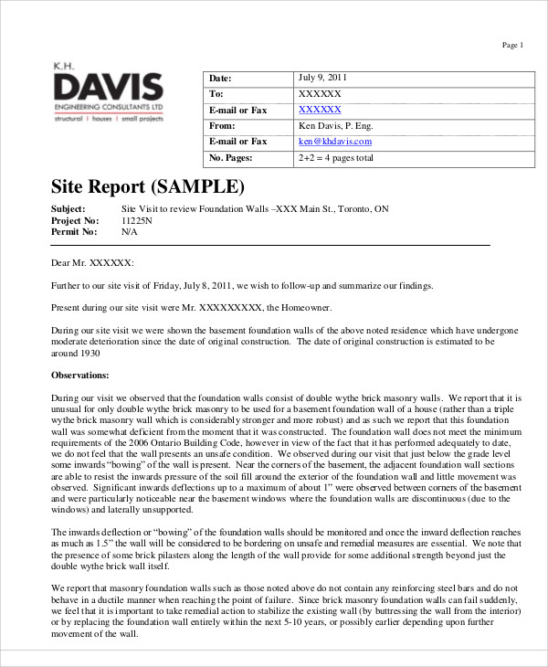 21+ Visit Report Templates - Word, PDF, Doc, Apple Pages Format Download