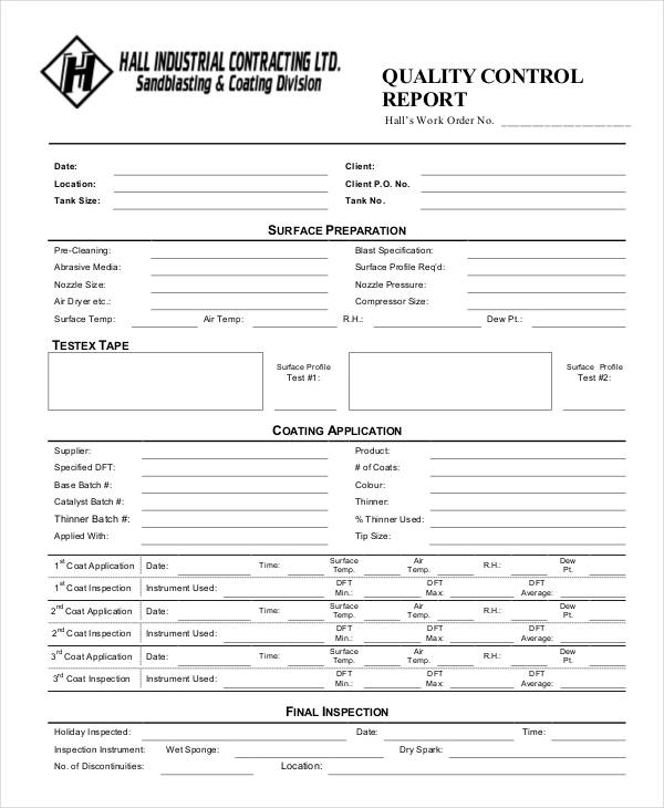 17+ Sample Quality Report Templates in Word, PDF, Apple Pages
