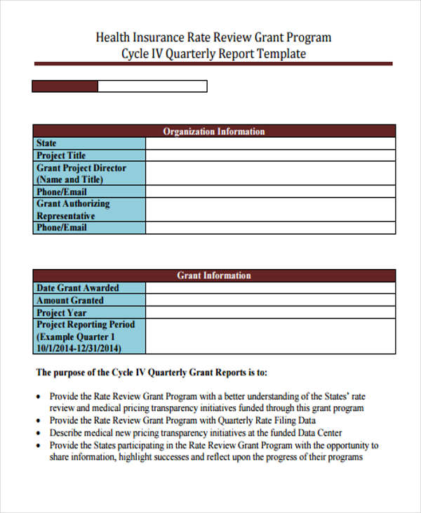 6+ Grant Report Templates - Free Word, PDF Format Download