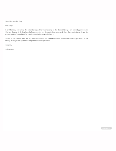 15+ Sample Membership Application Letters - PDF, Word