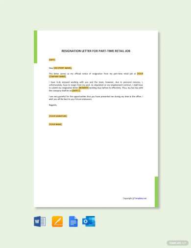10+ Retail Resignation Letter Template - Free Word, PDF Format Download