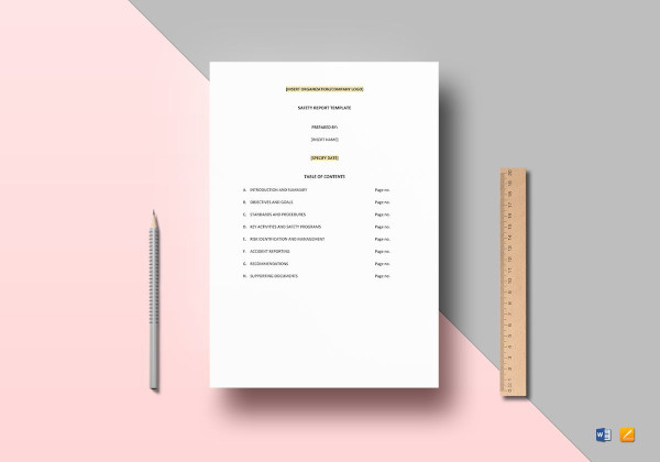 Safety Report Templates - 27+ Free Word, PDF, Apple Pages Format Download