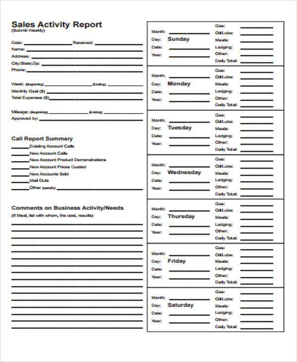 34+ Activity Report Templates - Free Sample, Example Format Download