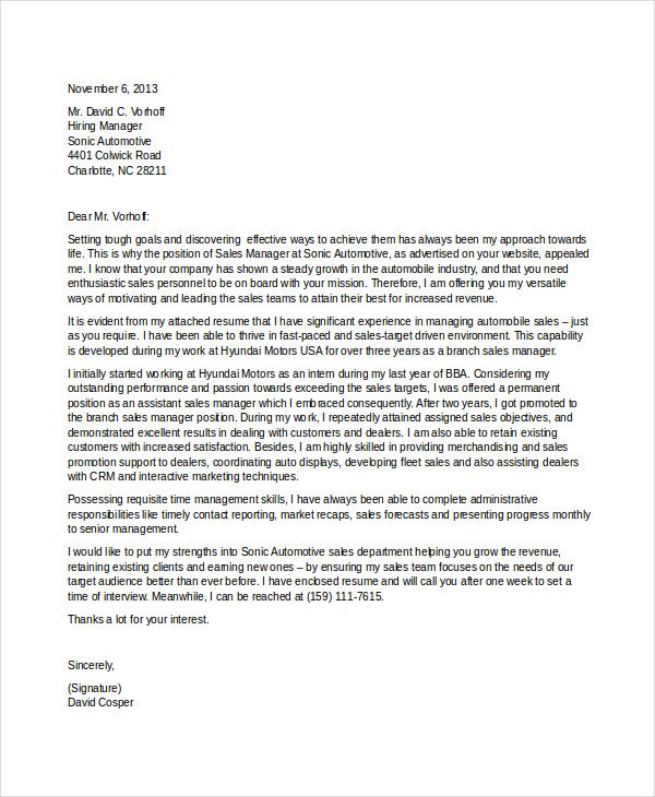 53 Job Application Letters In PDF