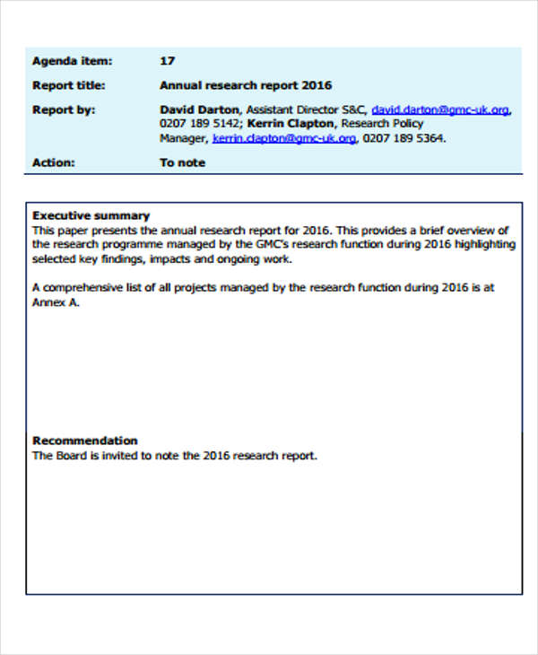 9+ Research Report Formats - Free Sample, Example Format Download