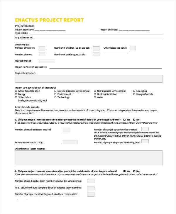36+ Report Formats - Word, PDF