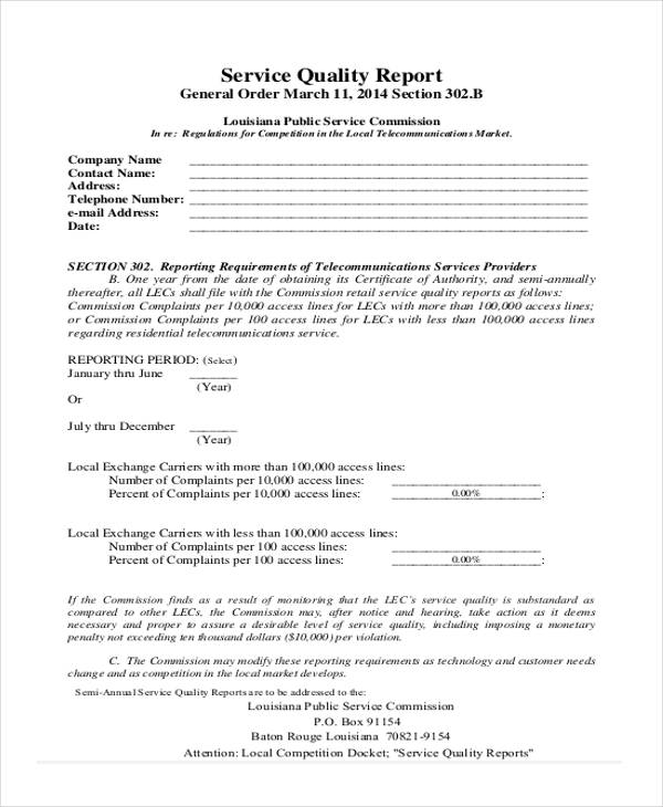 15+ Quality Report Templates - PDF | MS Word | Pages | Google Docs