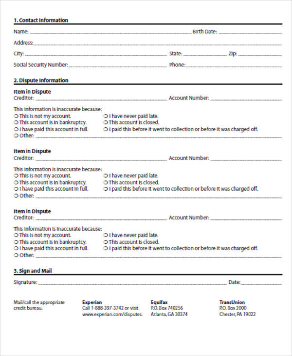 12+ Sample Credit Report Templates- Docs, Word, Pages