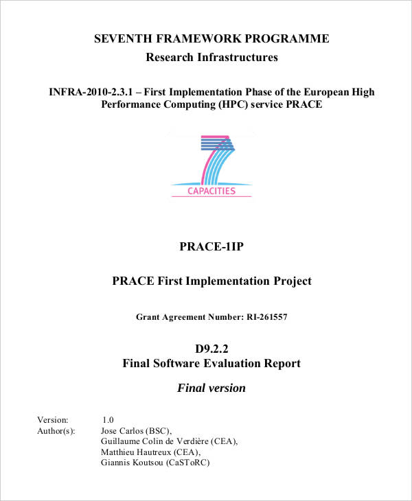 13+ Evaluation Report Templates- PDF, Word, Apple Pages