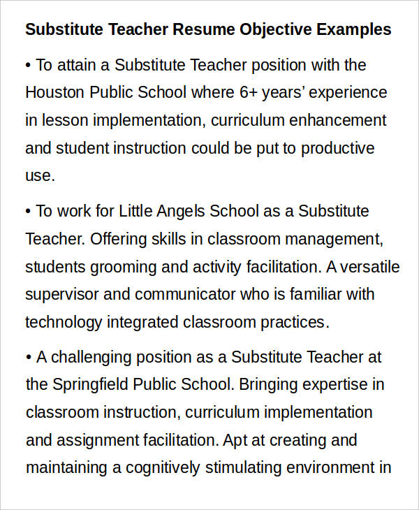 Teacher Resume Objective Statement Examples Masaka luxiarweddingphoto