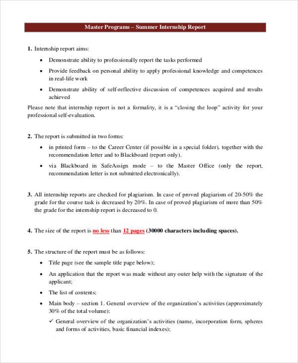 36+ Report Formats - Word, PDF