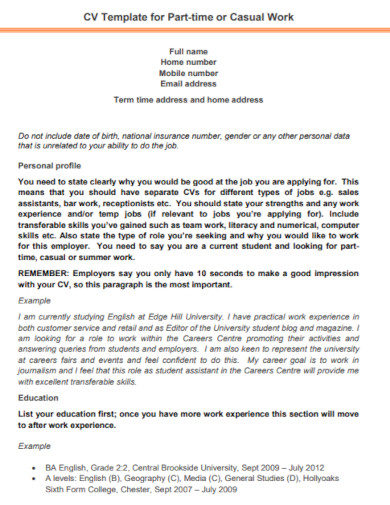 16+ Student Curriculum Vitae Templates - PDF, DOC