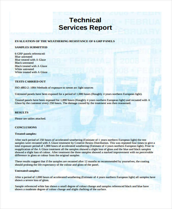 19+ Service Report Templates - Free Sample, Example Format Download PDF ...