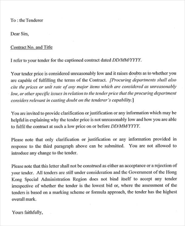 11+ Bid Rejection Letter Templates