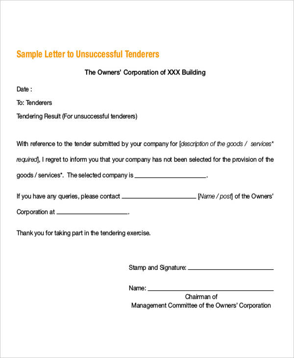 Offer Rejection Letter Templates - 8+ Free Word, PDF Format Download