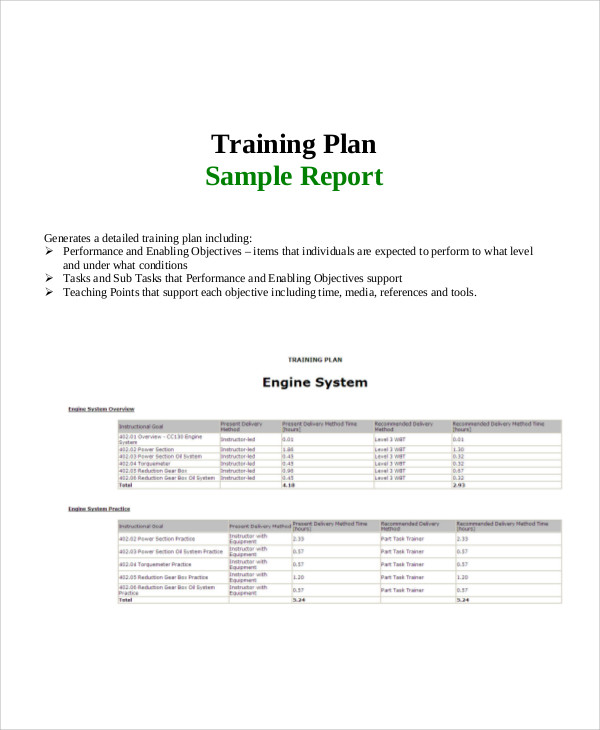 36 Training Report Templates Free Sample Example Format Download