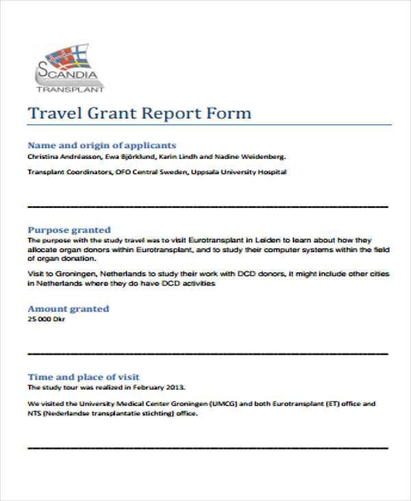 6 Grant Report Templates Free Word PDF Format Download