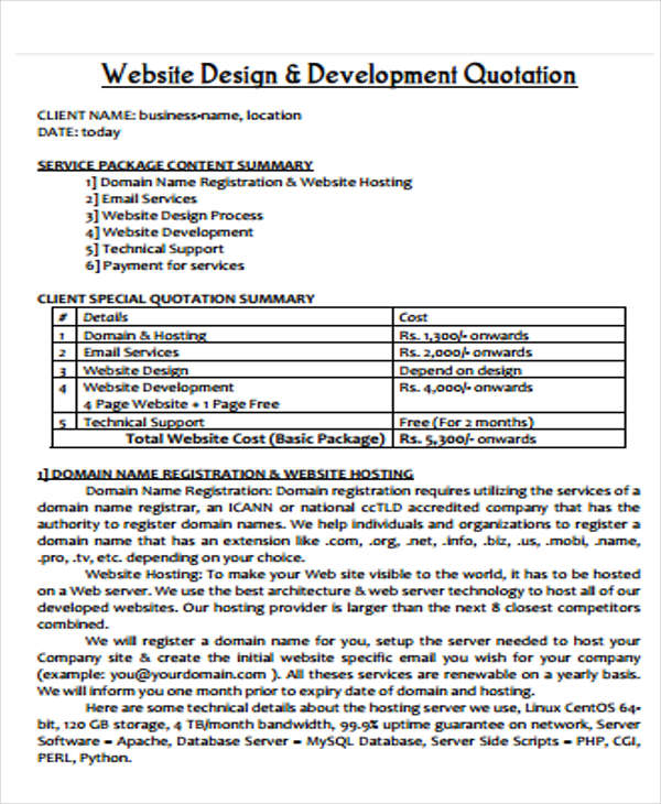 40+ Quotation Formats in PDF