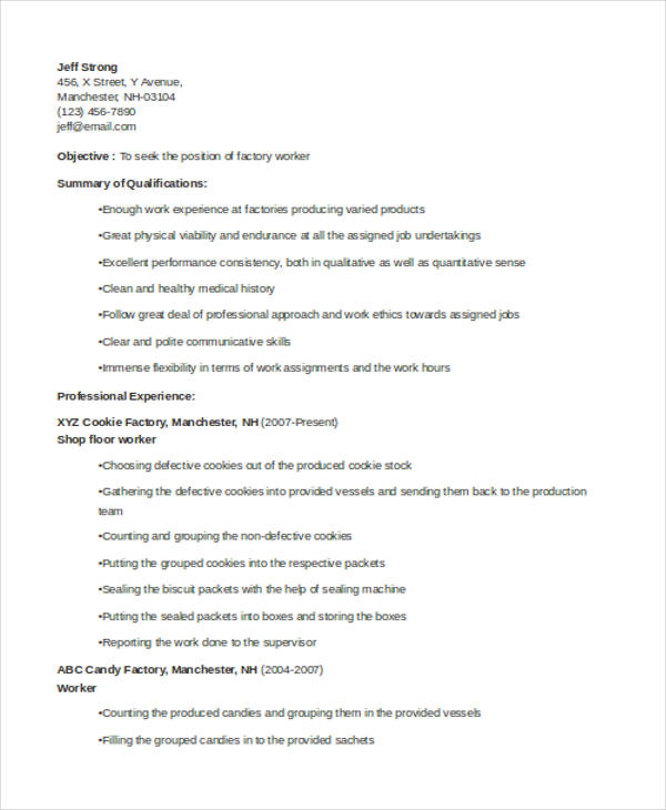 10+ General Resume Templates - PDF, DOC