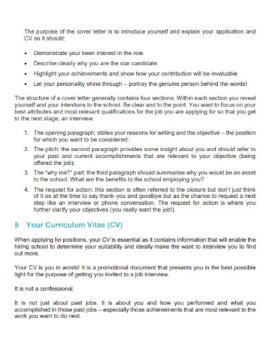 Free 13+ Job Application Letters For Teacher, Sample, Example, Format ...