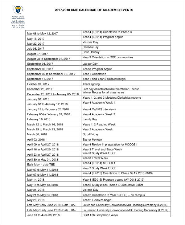 Event Calendar Template - 24+ Free Word, PDF Format Download