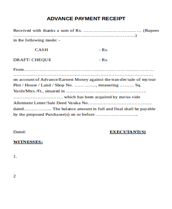 27 Receipt Formats In Word