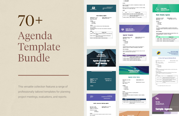 Party Agenda Template 9 Free Word Excel PDF Format Download