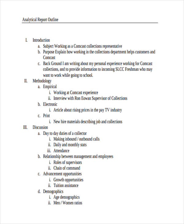 37+ Best Outline Examples in MS Word | Google Docs | Apple Pages | PDF
