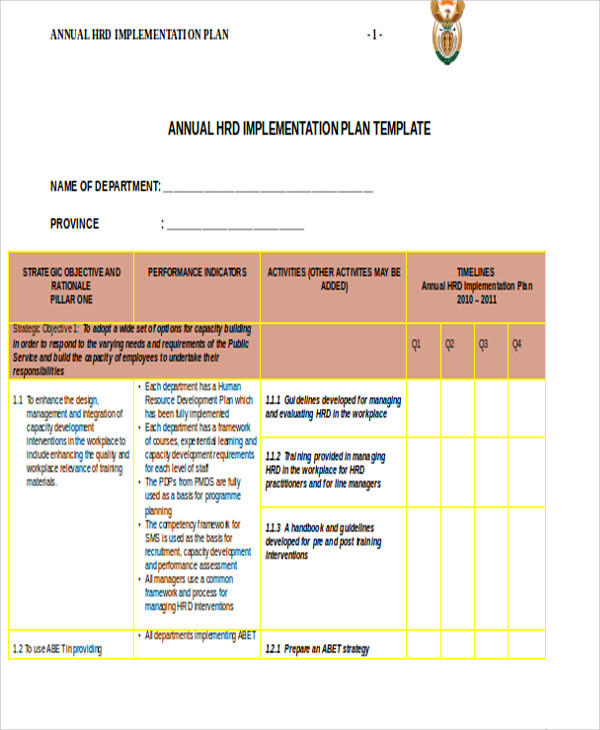 Planning Template For Word