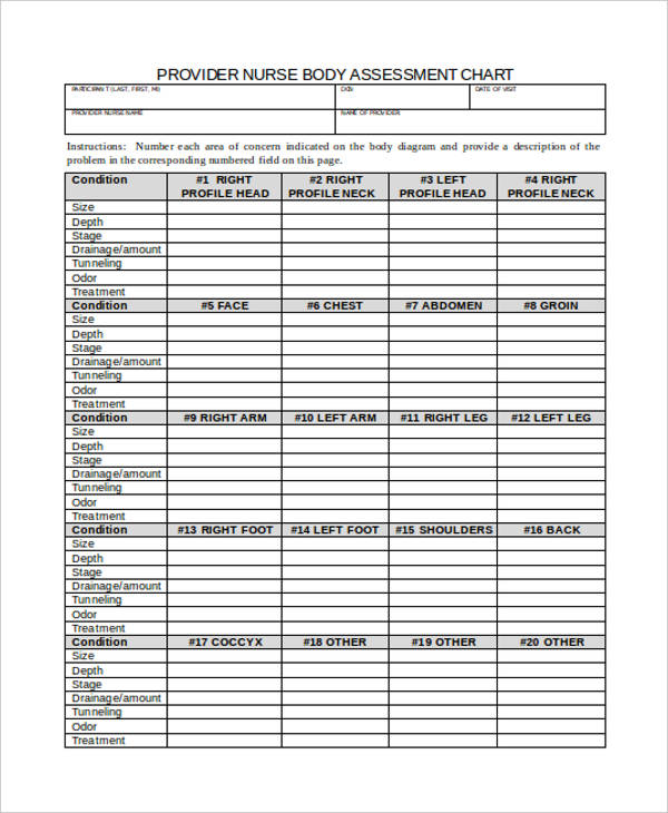 9+ Body Chart Templates - Word, PDF