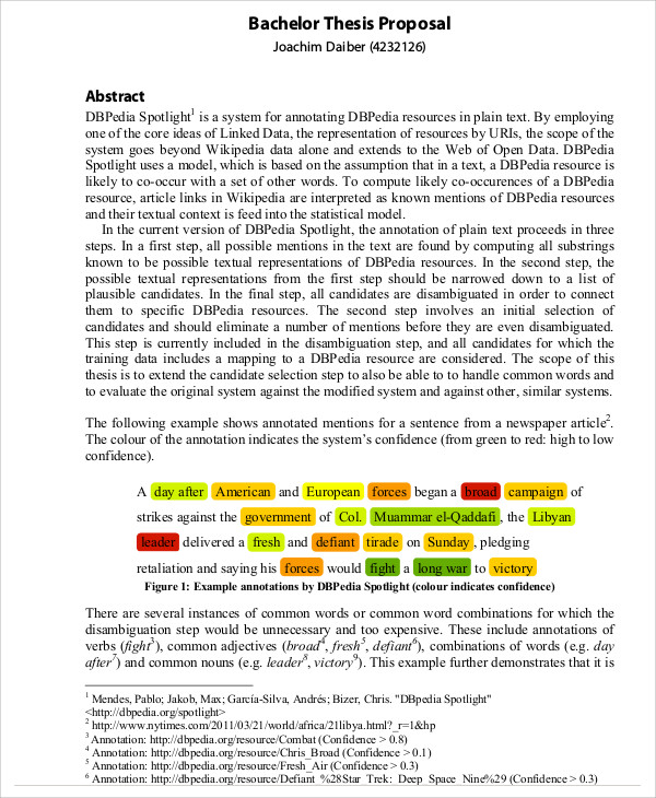 10+ Thesis Proposal Templates - Free Samples, Examples Format Download