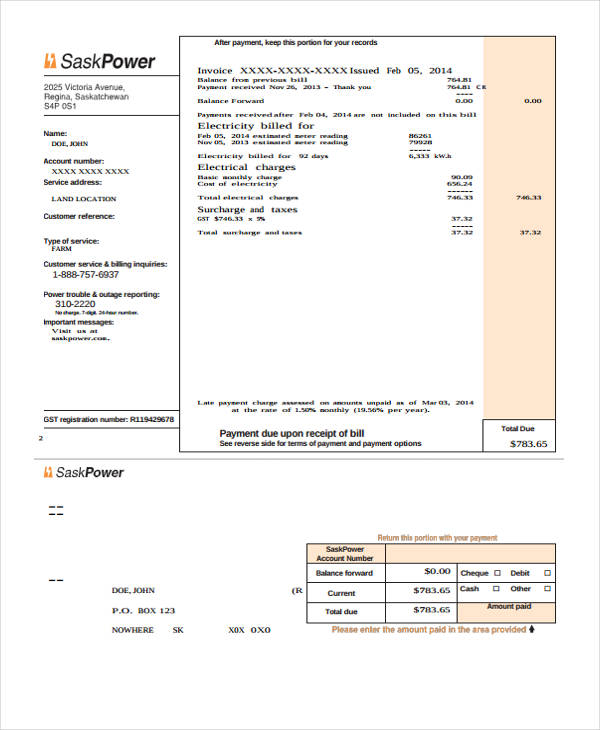 3+ Fee Receipt Format Templates - PDF, Word