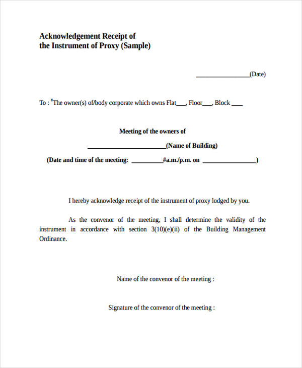 15+ Acknowledgement Receipt Template - Free Sample, Example Format Download