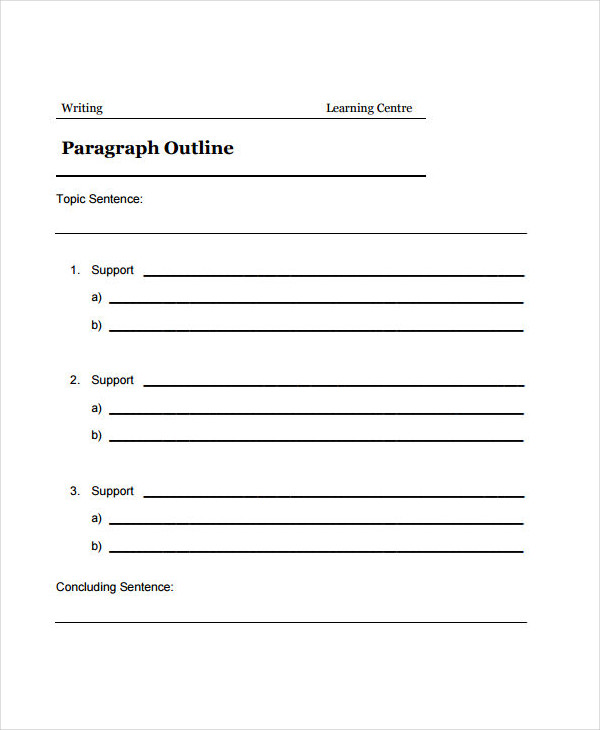 10 Formal Outline Templates - Free Sample, Example, Format Download