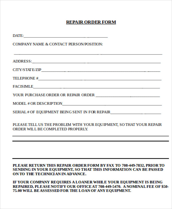 32+ Sample Order Templates - AI, PSD