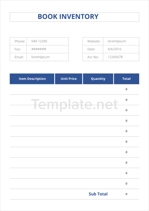 22+ Inventory Templates - Word, Docs, PDF